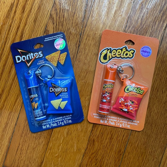 Claire's | Makeup | Doritos And Cheetos Keychain And Flavored Lip Balm ...